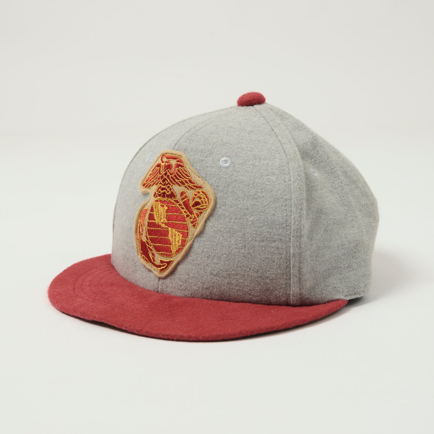 Buzz Rickson's USMC Ball Cap - Heather Grey/Red | SON OF A STAG