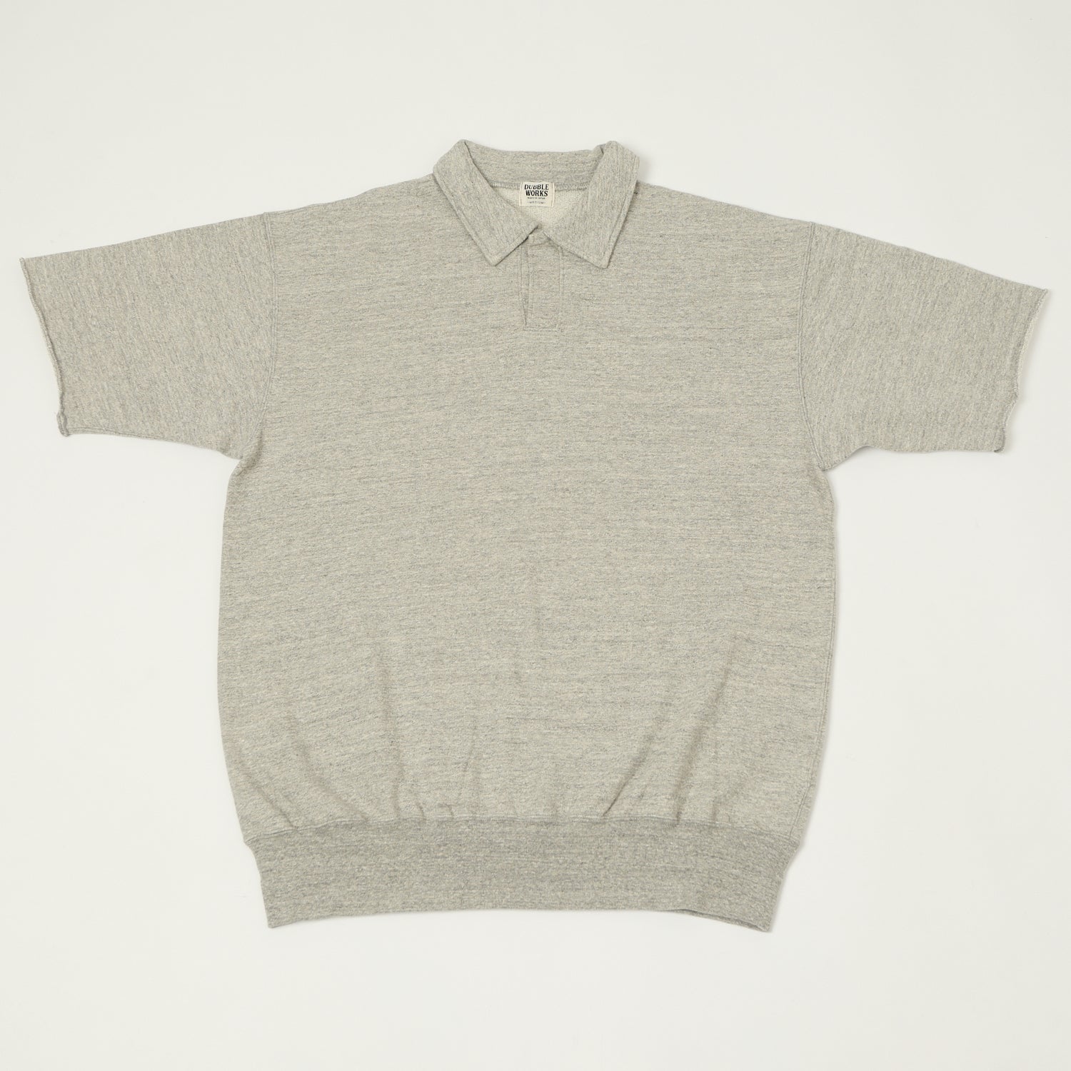 Dubbleworks Cut Off Sleeve Sweat Polo Shirt - Heather Grey – SON OF A STAG
