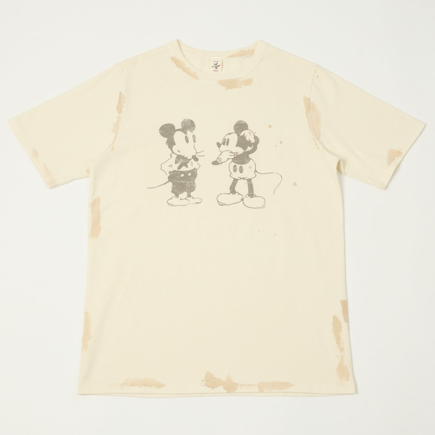 Flea-T 1950s 'Mono Mickey Evolution' T-Shirt - White | SON OF A STAG
