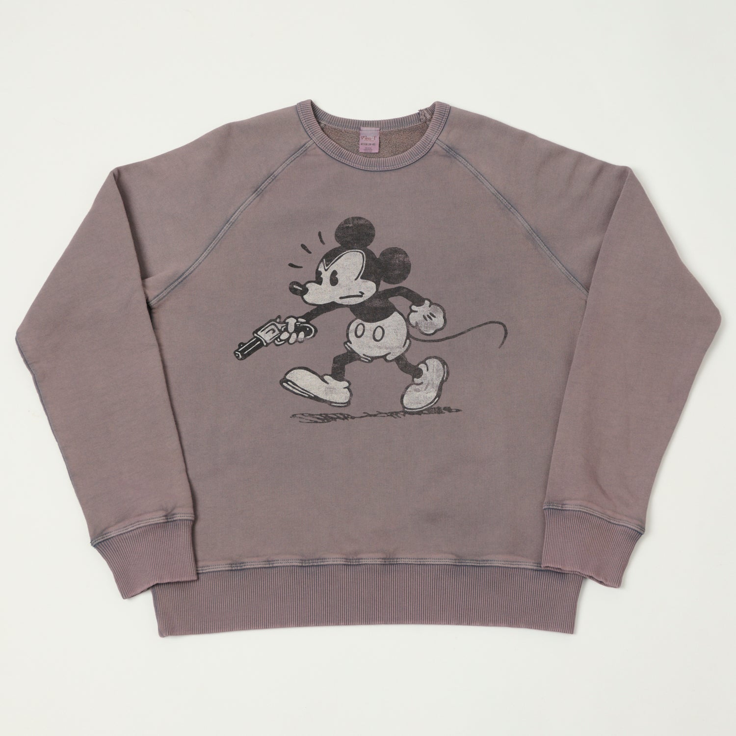 Flea-T 1950s Raglan 'Rebel Mickey' Sweatshirt - Navy | SON OF A STAG