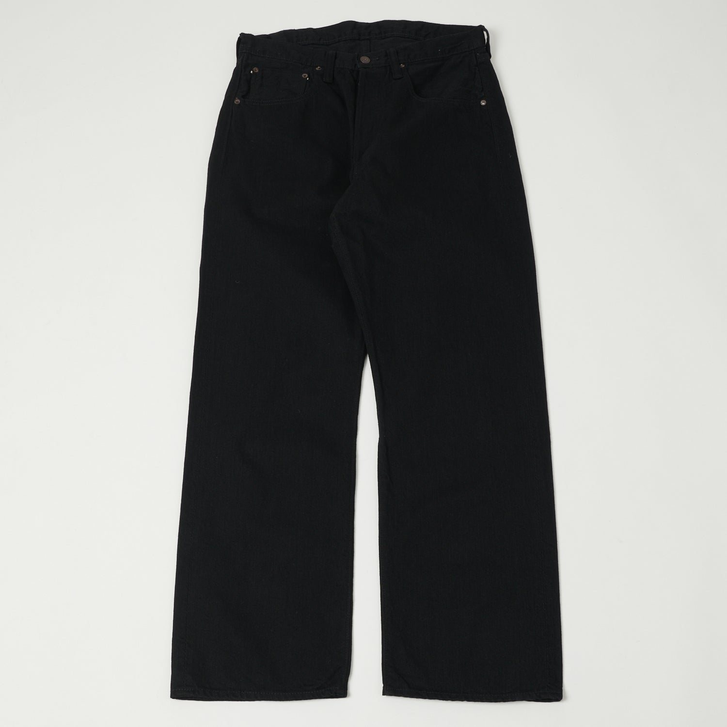 Full Count 1121BK 'Duke' 12oz Black X Black Denim Jean - Black One Was ...