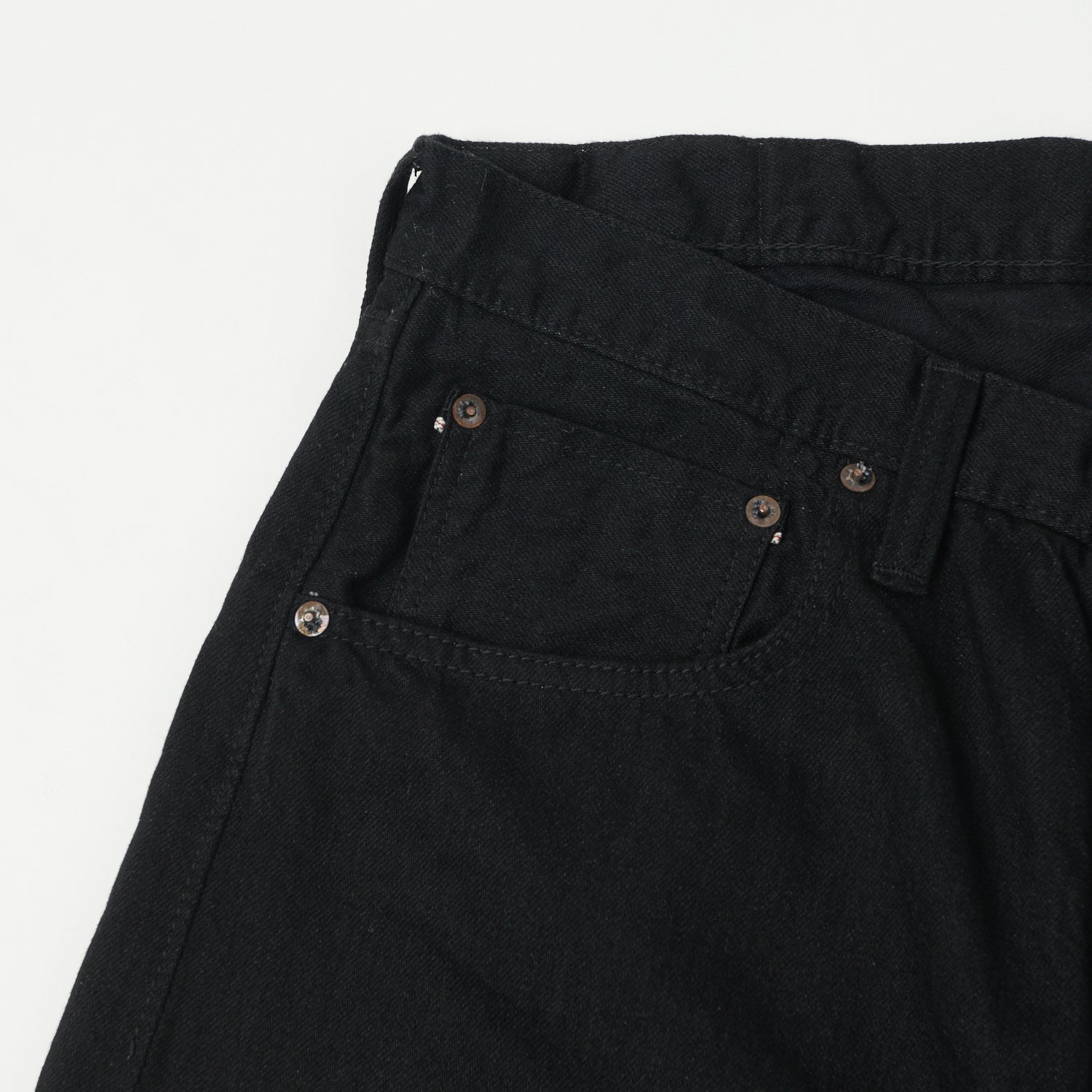 Full Count 1121BK 'Duke' 12oz Black X Black Denim Extra Wide Straight ...