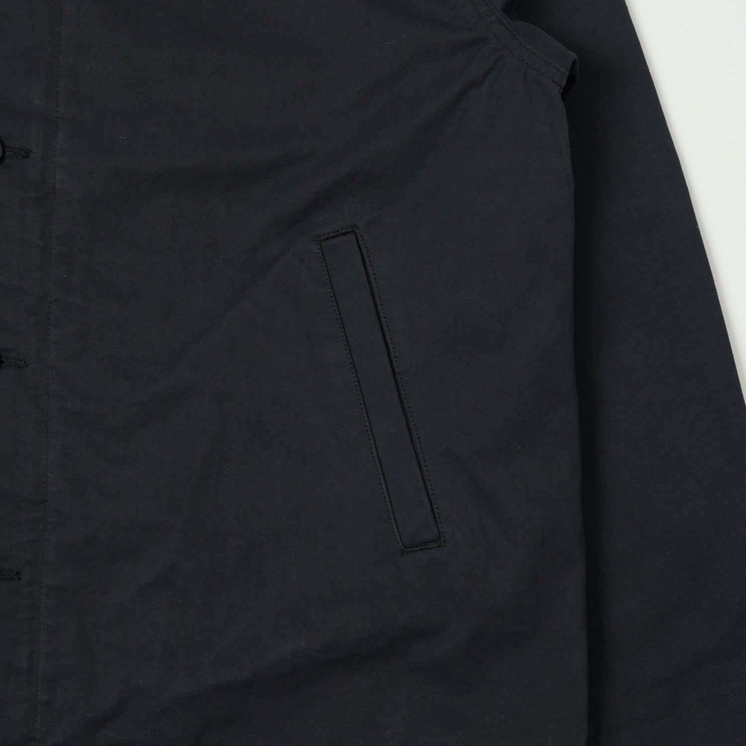 FULLCOUNT 2034 Old Japanese Twill U.S. Navy Utility Jacket - Black ...