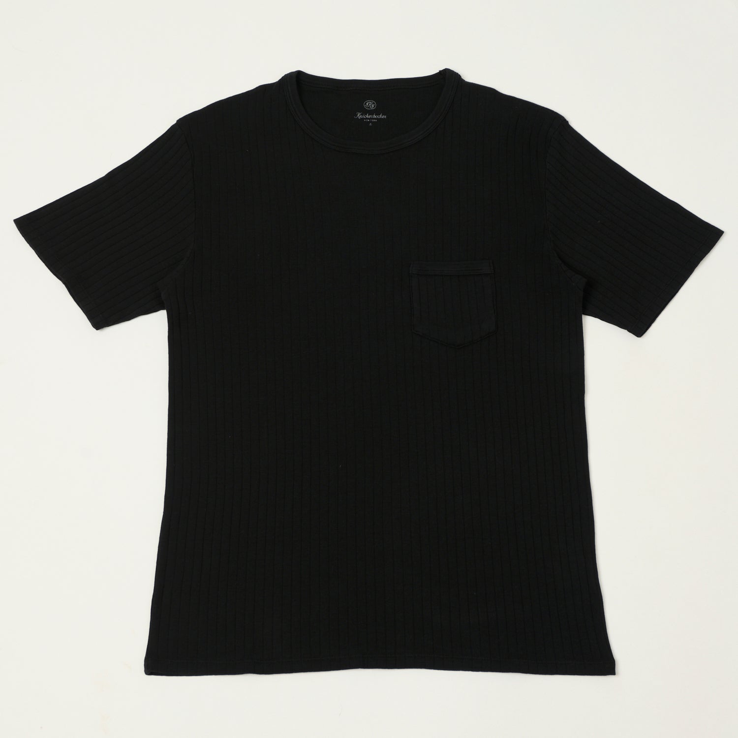Knickerbocker Rib Pocket T-Shirt - Black | SON OF A STAG