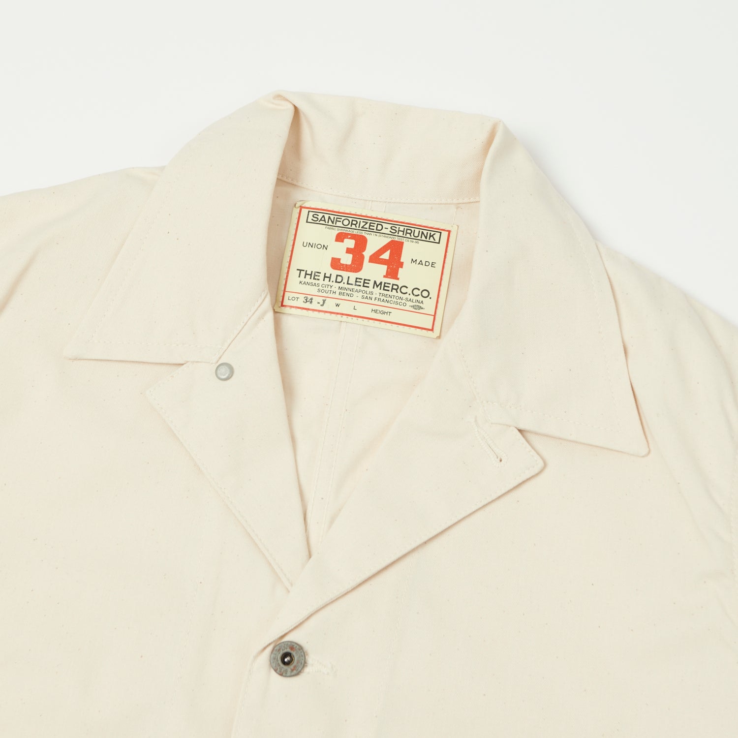 Lee Archives WWII 'Loco' Denim Coverall Jacket - Ecru | SON OF A STAG