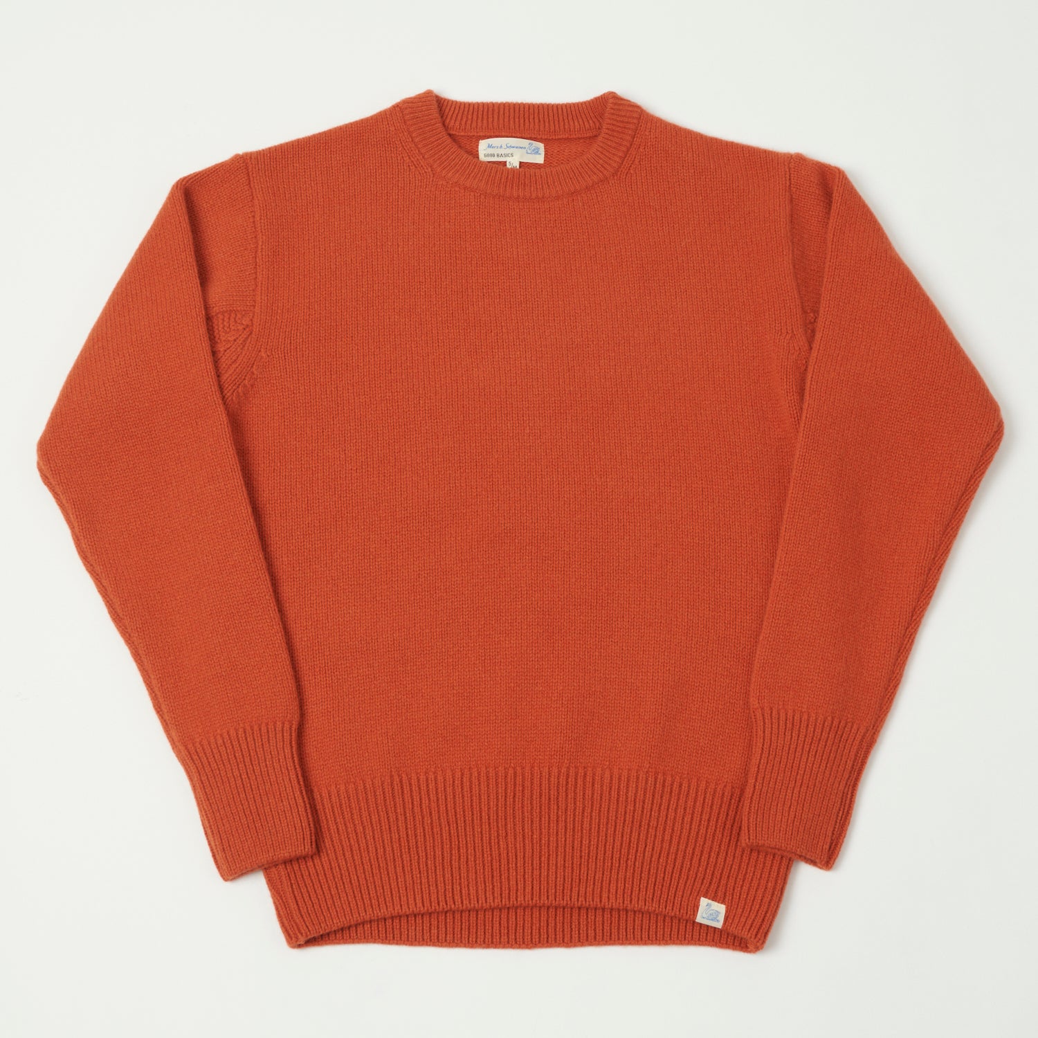 Merz b. Schwanen 'Good Basics' Wool Cashmere Knit Pullover - Rust | SON ...