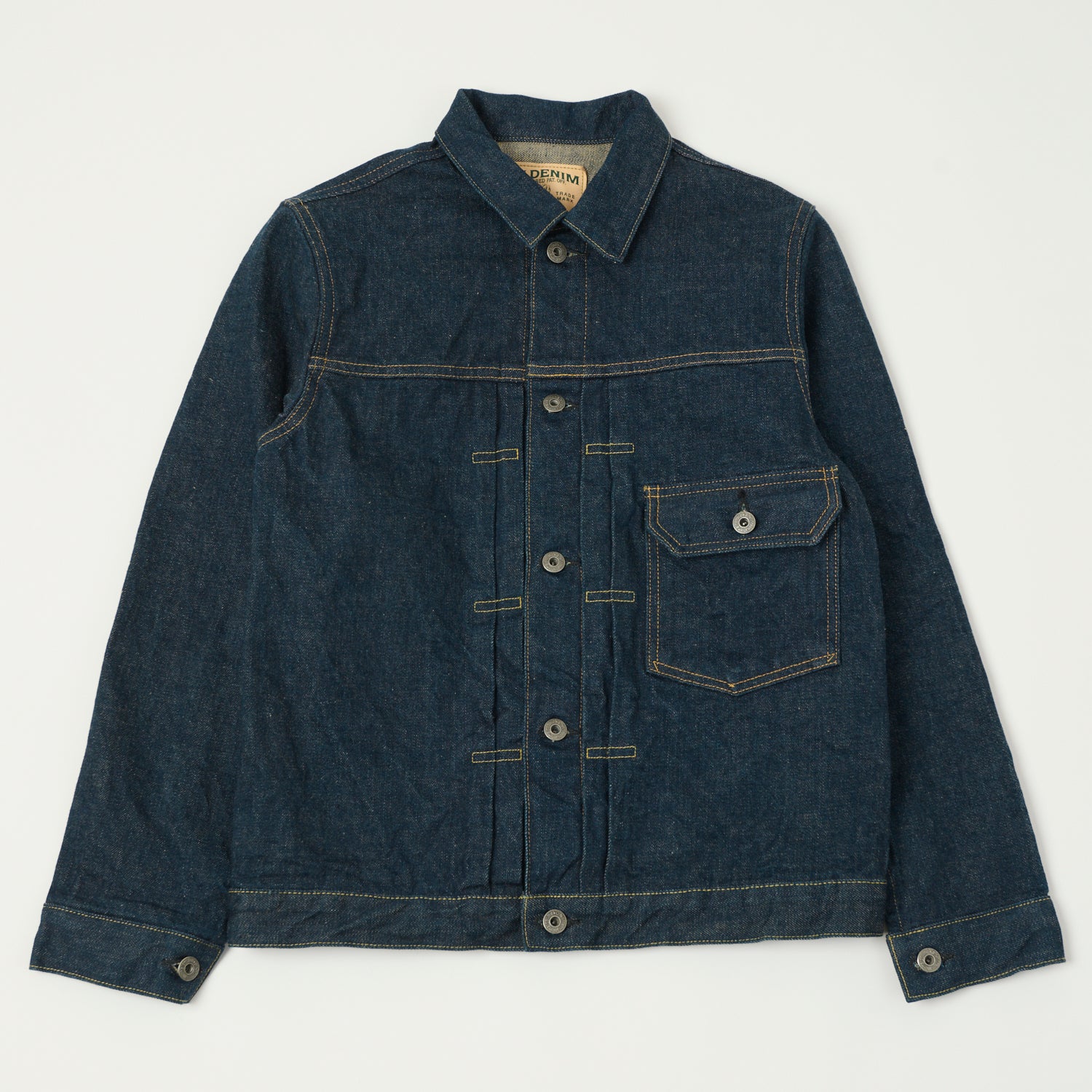 ONI Denim 01507L Ishikawadai 15oz Type-I Denim Jacket - One Wash | SON ...