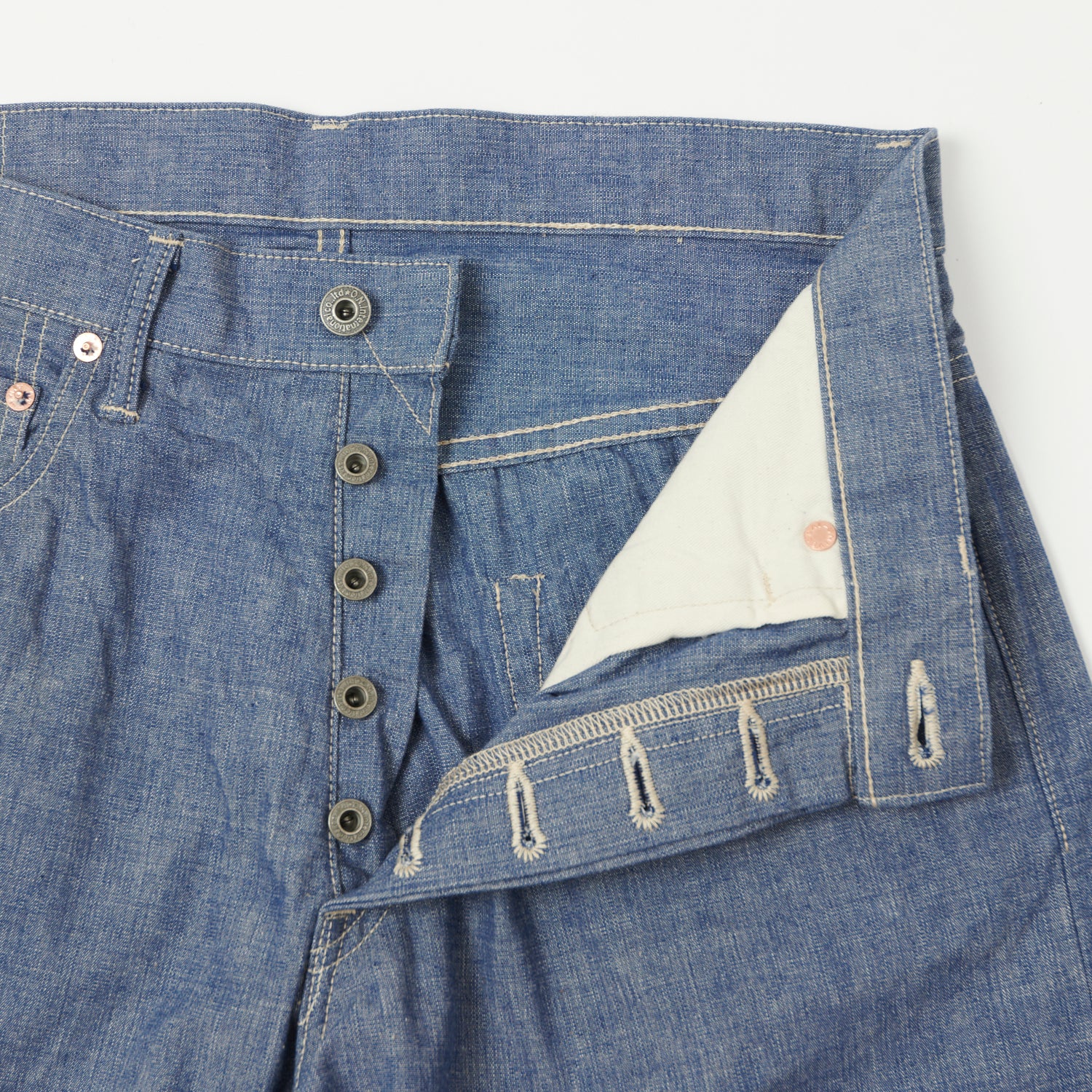ONI Denim 022-SVCH 8.5oz Selvedge Chambray Wide Straight Jean - One Wa ...