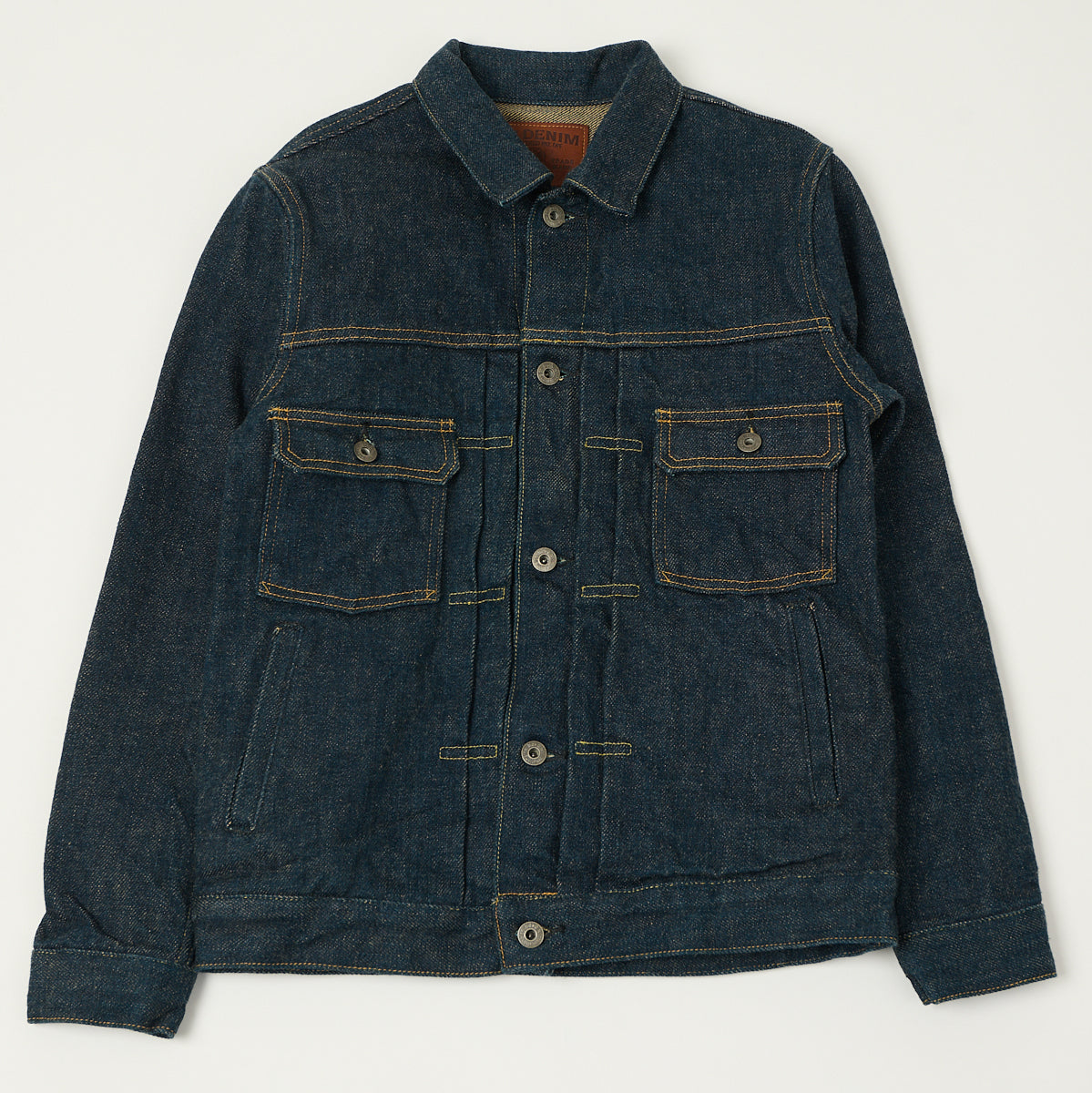 ONI Denim 02516PZR-BEG 'Beige Weft' Type II Denim Jacket - One Wash ...