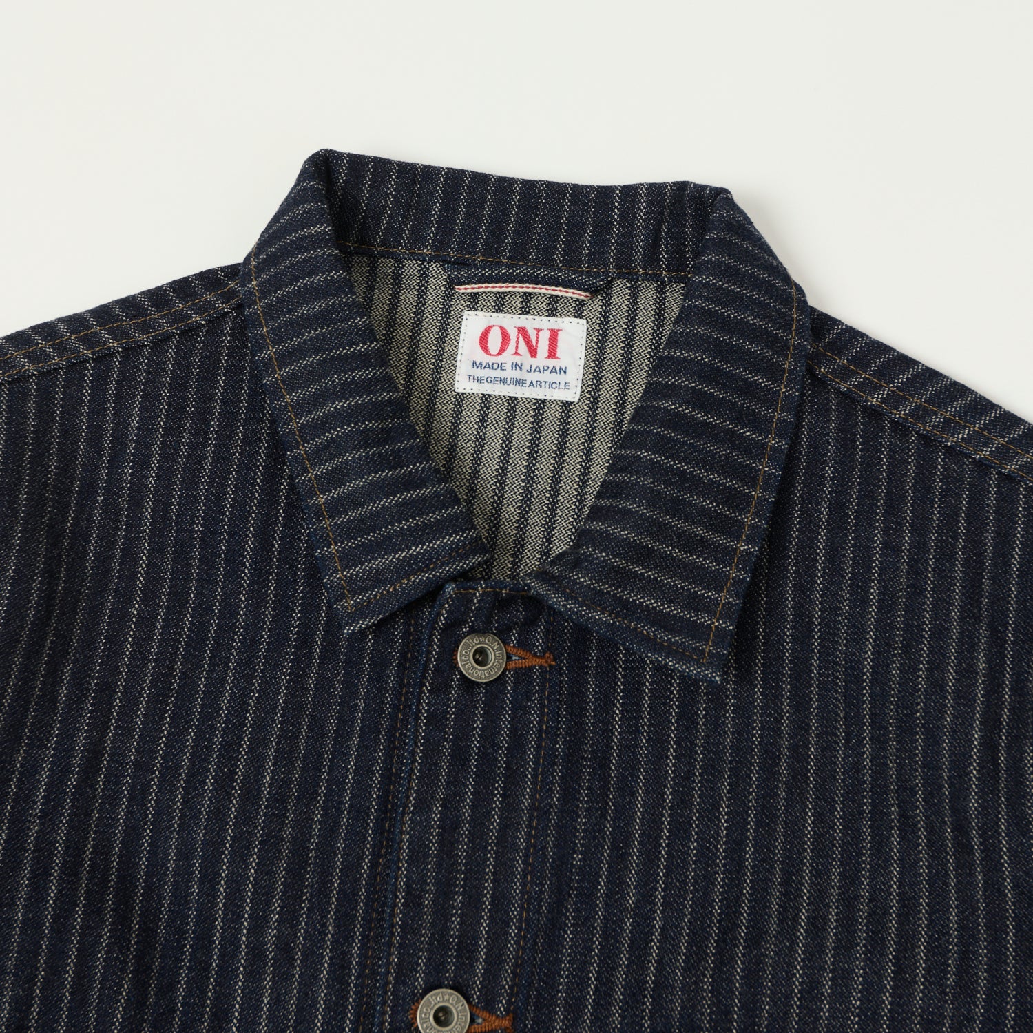 ONI Denim 03501-HJS 12oz Drop Needle Coverall Jacket - One Wash | SON ...