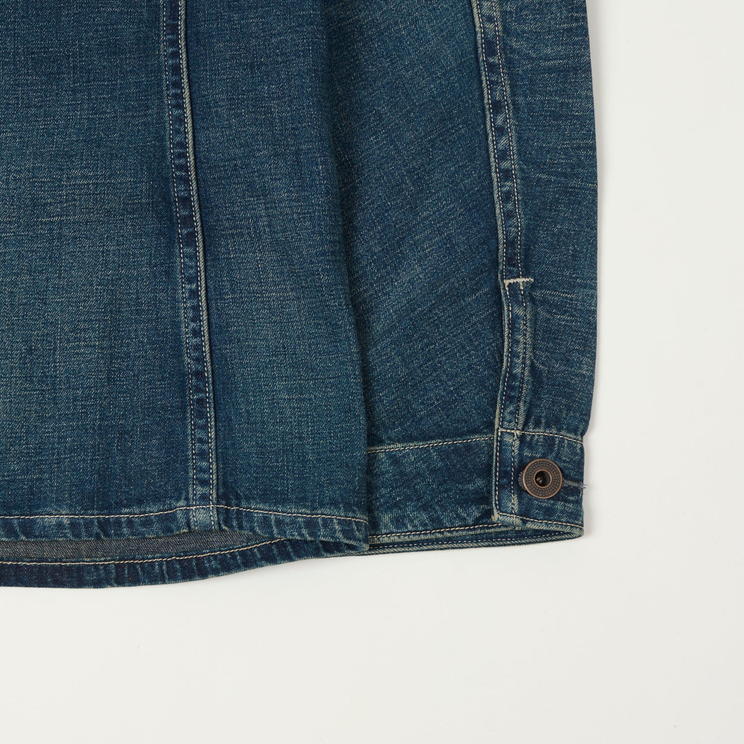 RRL Cotton-Linen Denim Engineer Jacket - Mid Wash | SON OF A STAG