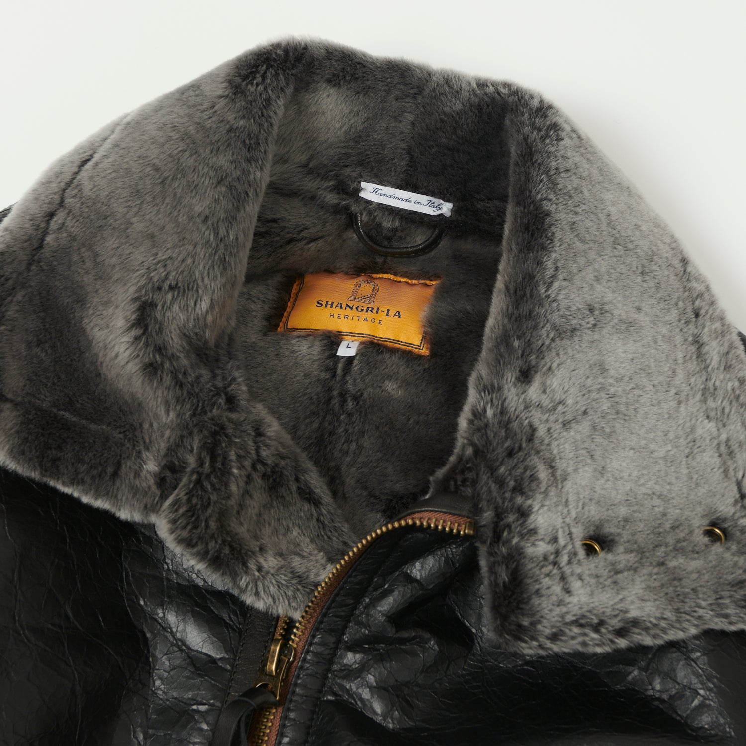 Shangri-La Heritage 'Aviatore' B-3 Shearling Flight Jacket - Black | SON OF A STAG