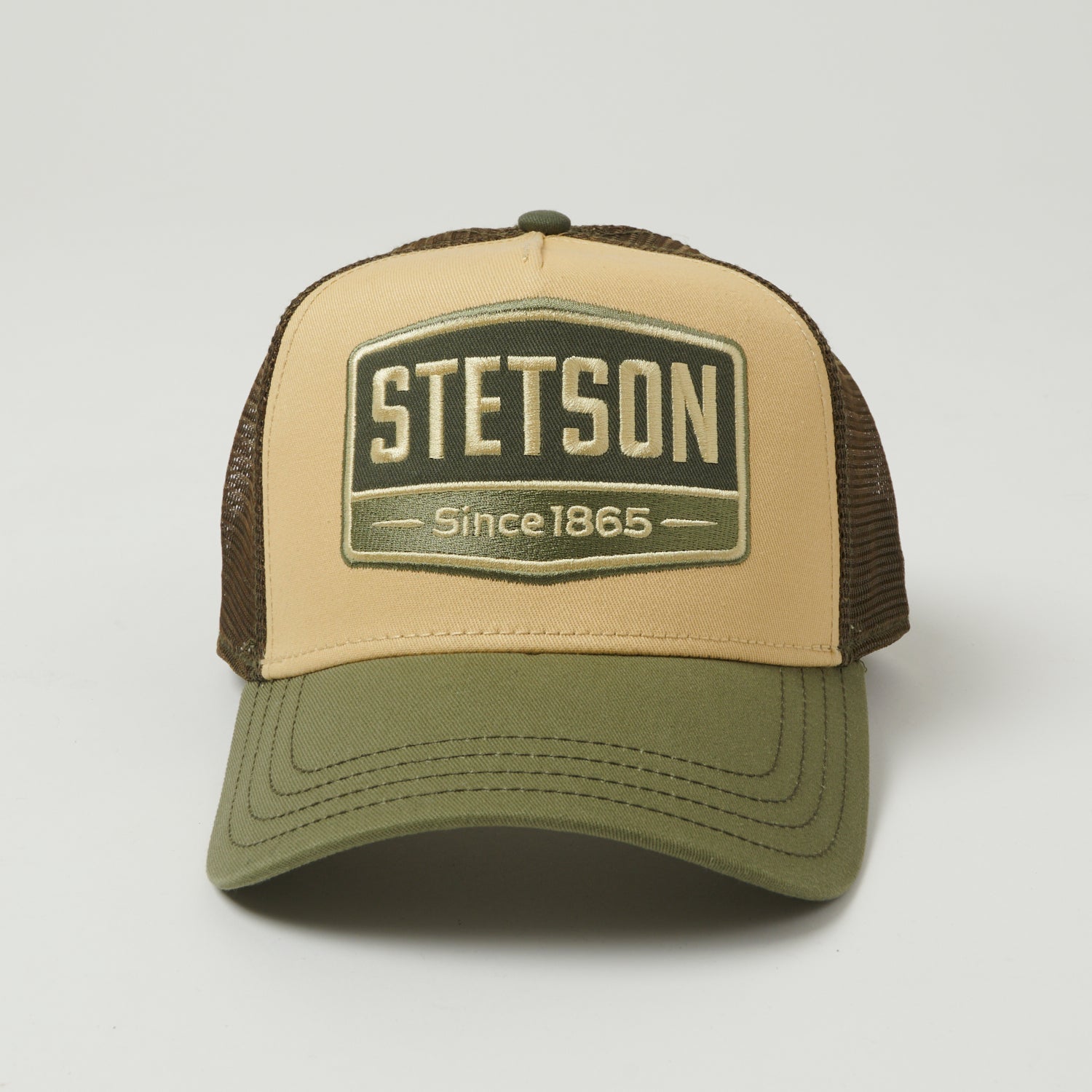 Stetson 'Gasoline' Trucker Cap - Green/Tan | SON OF A STAG