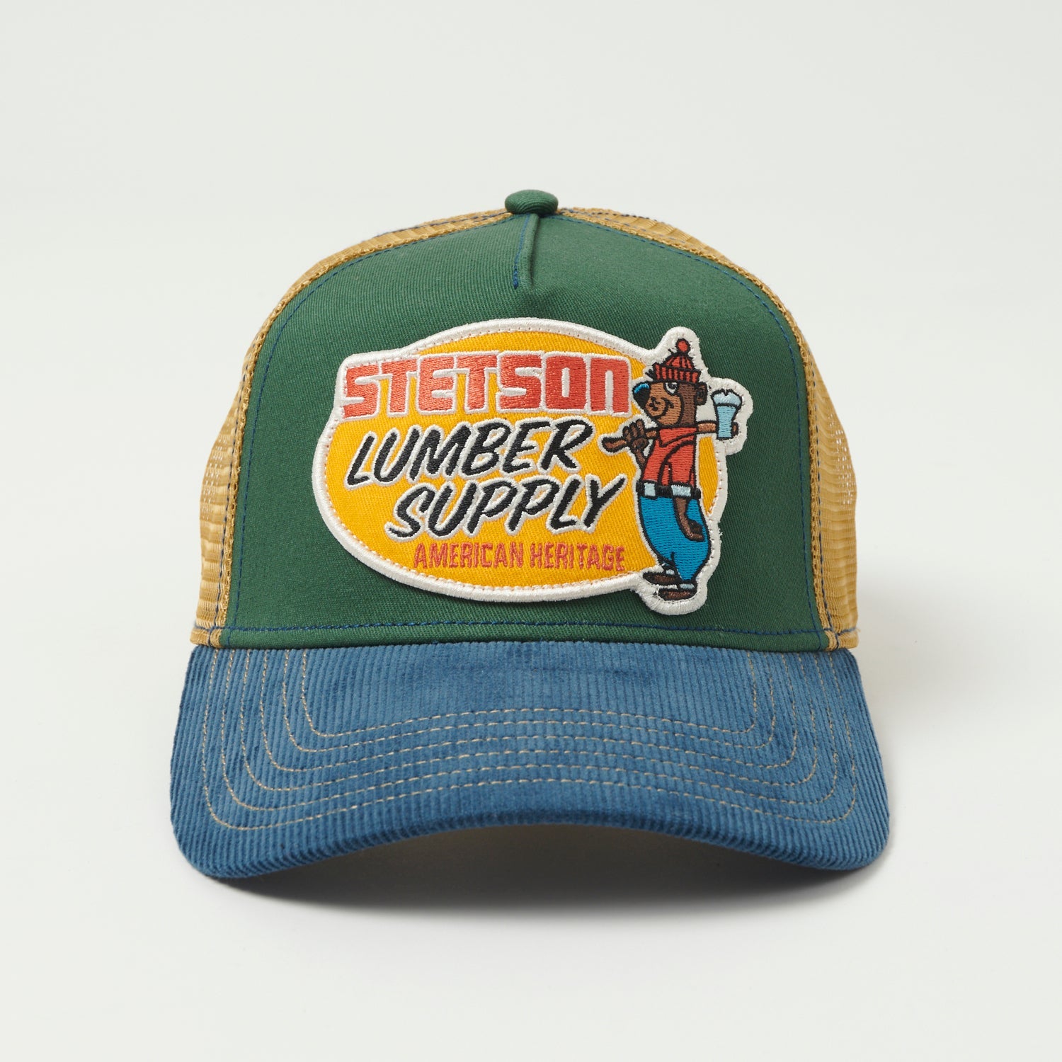Stetson 'Lumber Supply' Trucker Cap - Blue/Green/Tan | SON OF A STAG