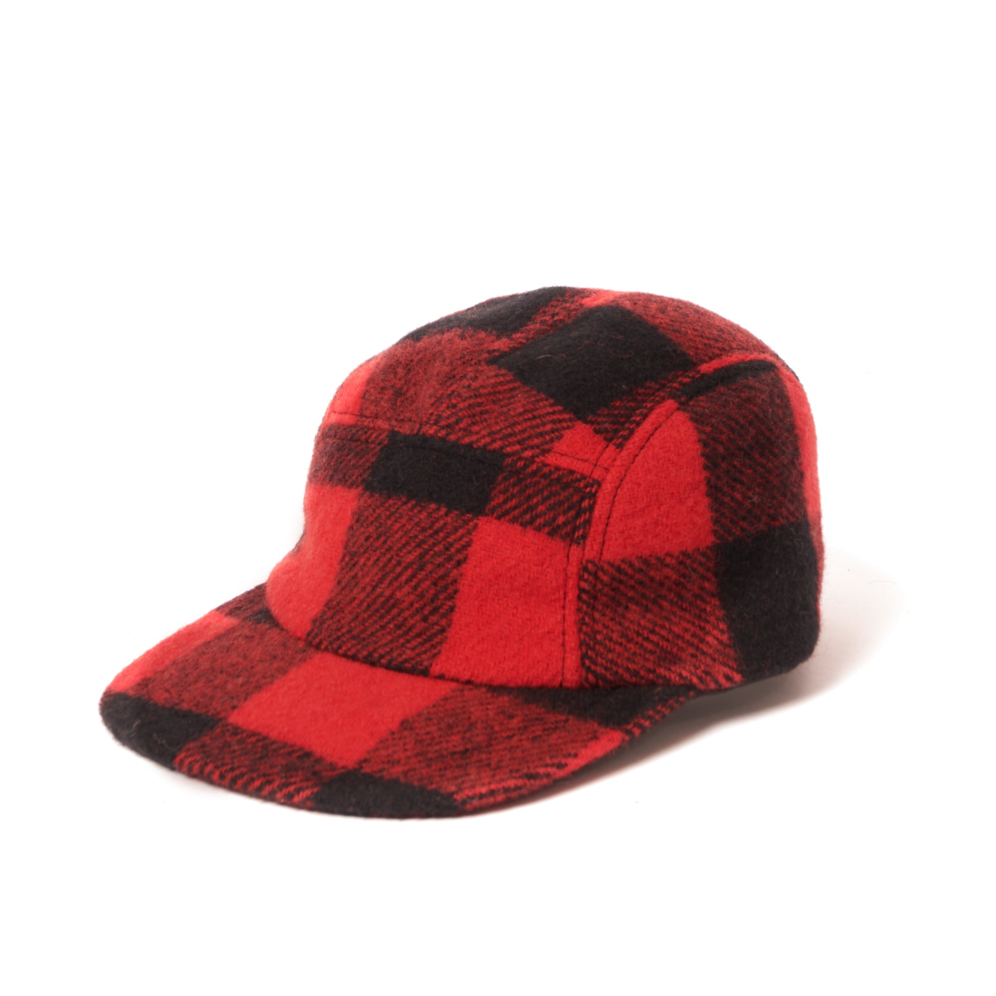 Crown Cap 1-149 Buffalo Check Five Panel Cap - Red/Black | SON OF A STAG
