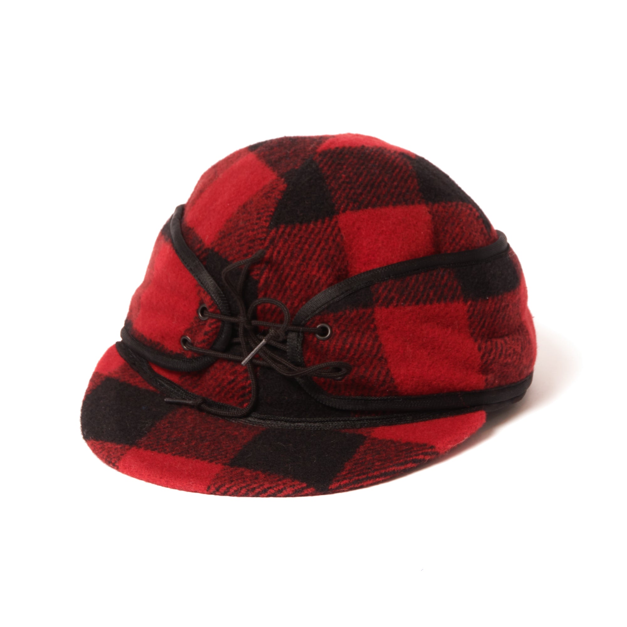 Crown Cap 1-11701 Buffalo Check Railroad Cap - Red/Black | SON OF A STAG