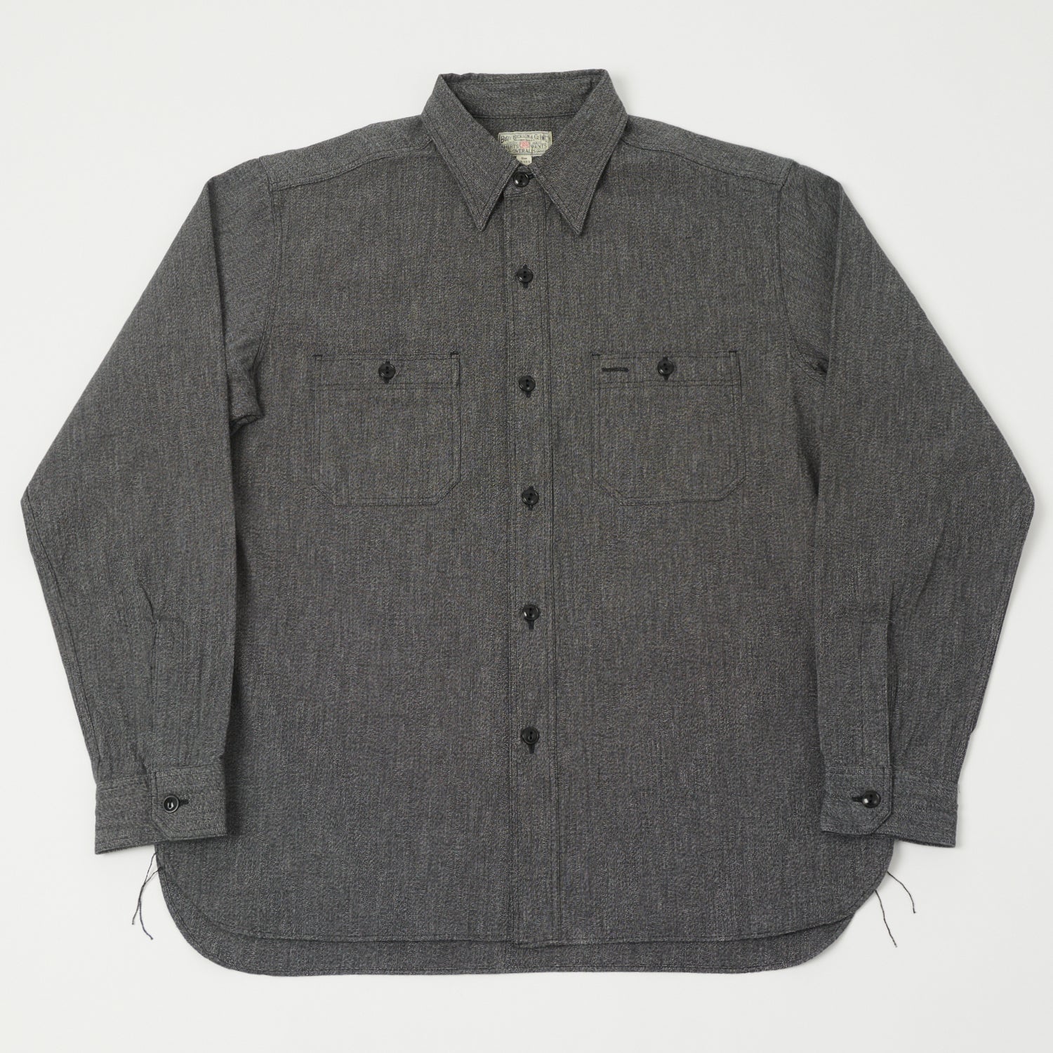 Buzz Rickson's Covert Cloth Work Shirt - Black | SON OF A STAG