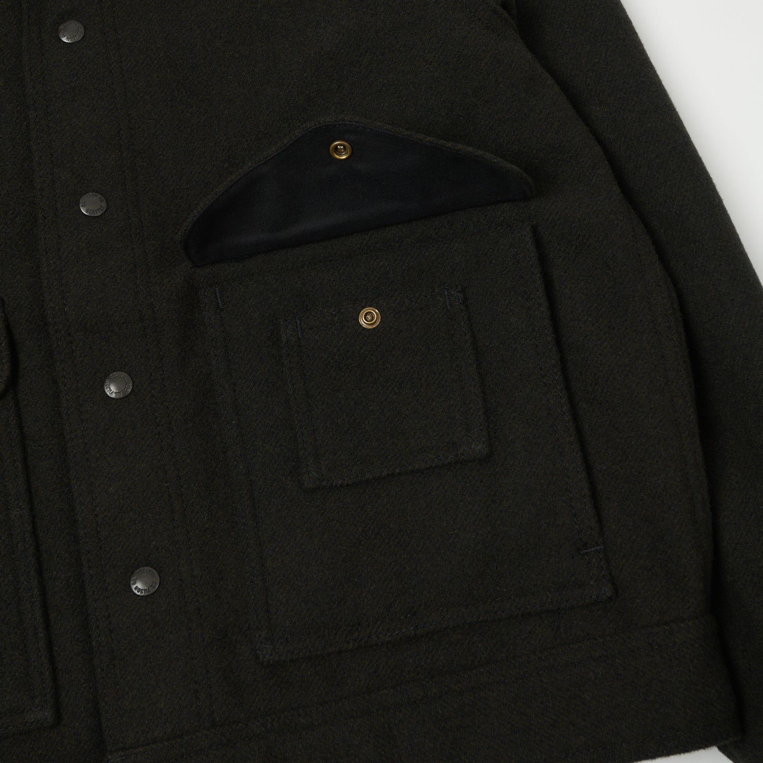 Filson Mackinaw Wool Work Jacket - Peat Black | SON OF A STAG