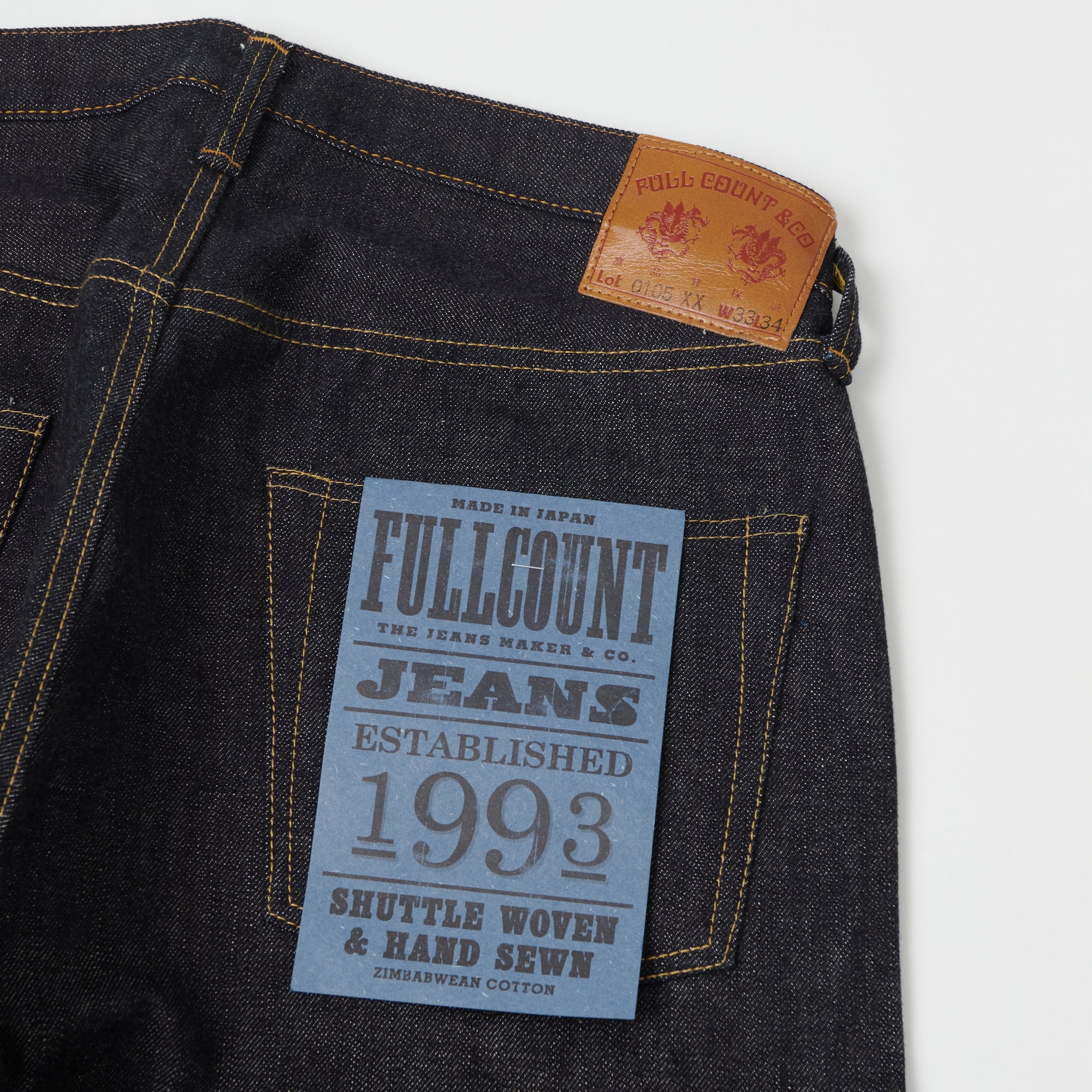 Full Count 0105XX 15.5oz Wide Straight Jean - Raw | SON OF A STAG
