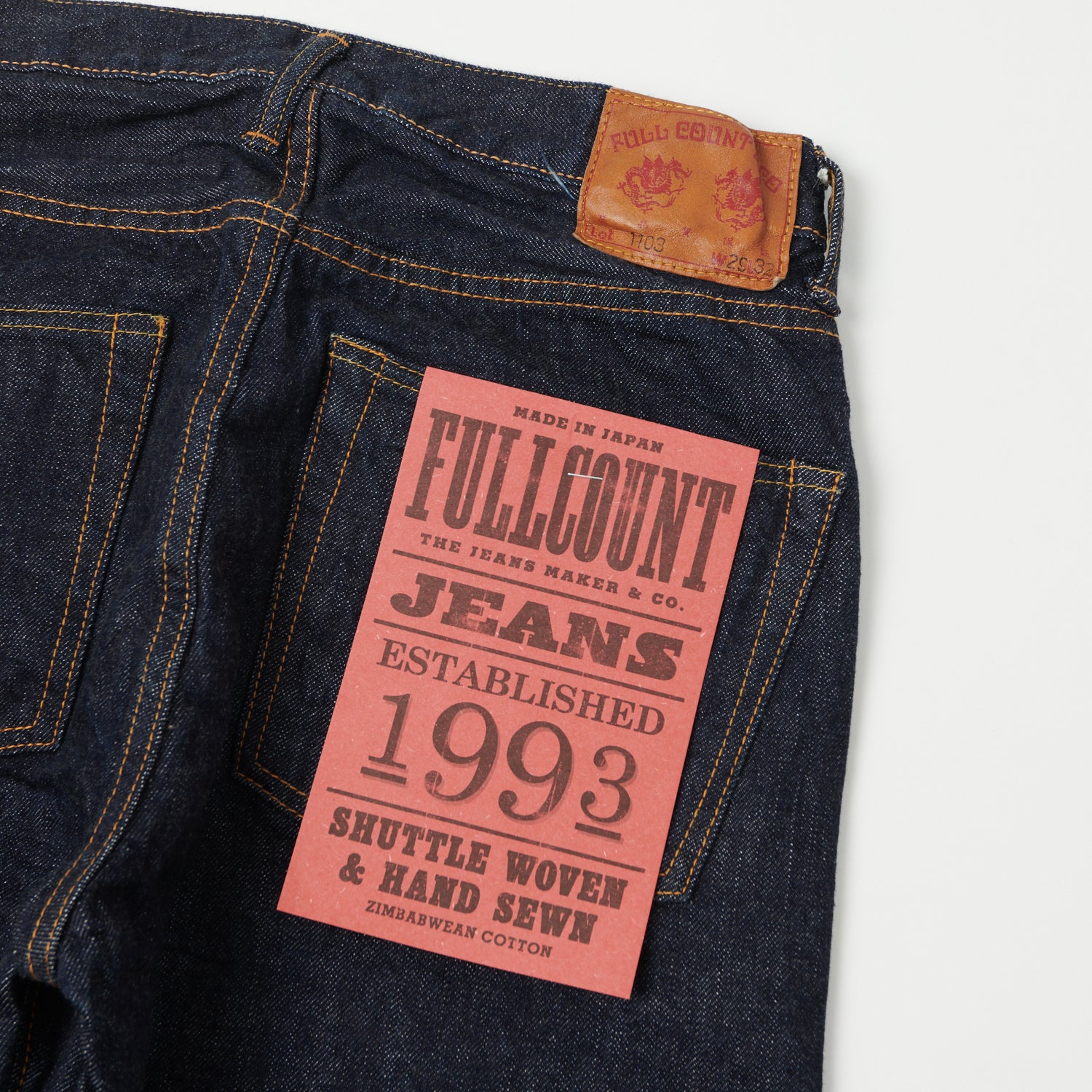 Full Count 1103 13.7oz Clean Straight Jean - One Wash | SON OF A STAG