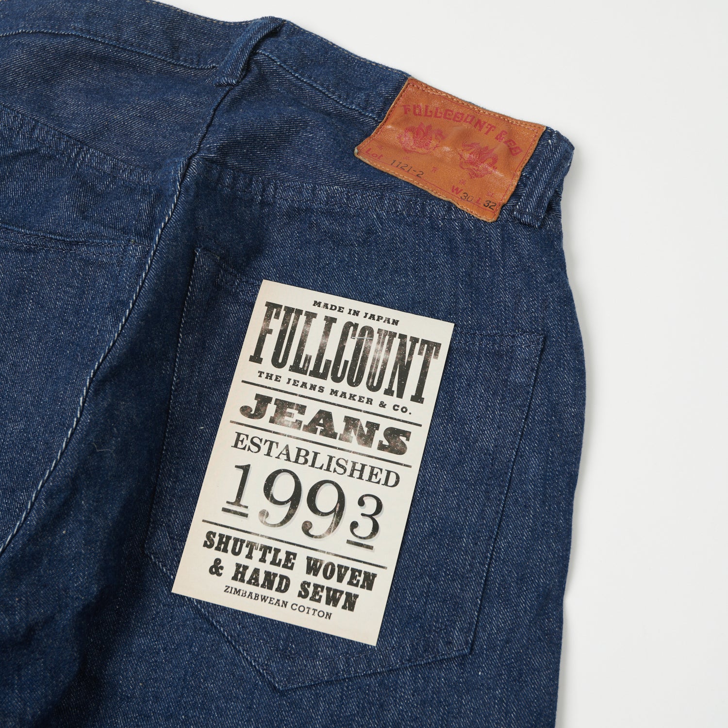 FULLCOUNT 1121 'Duke' Left Hand Twill 13.5oz Wide Straight Jean - One ...