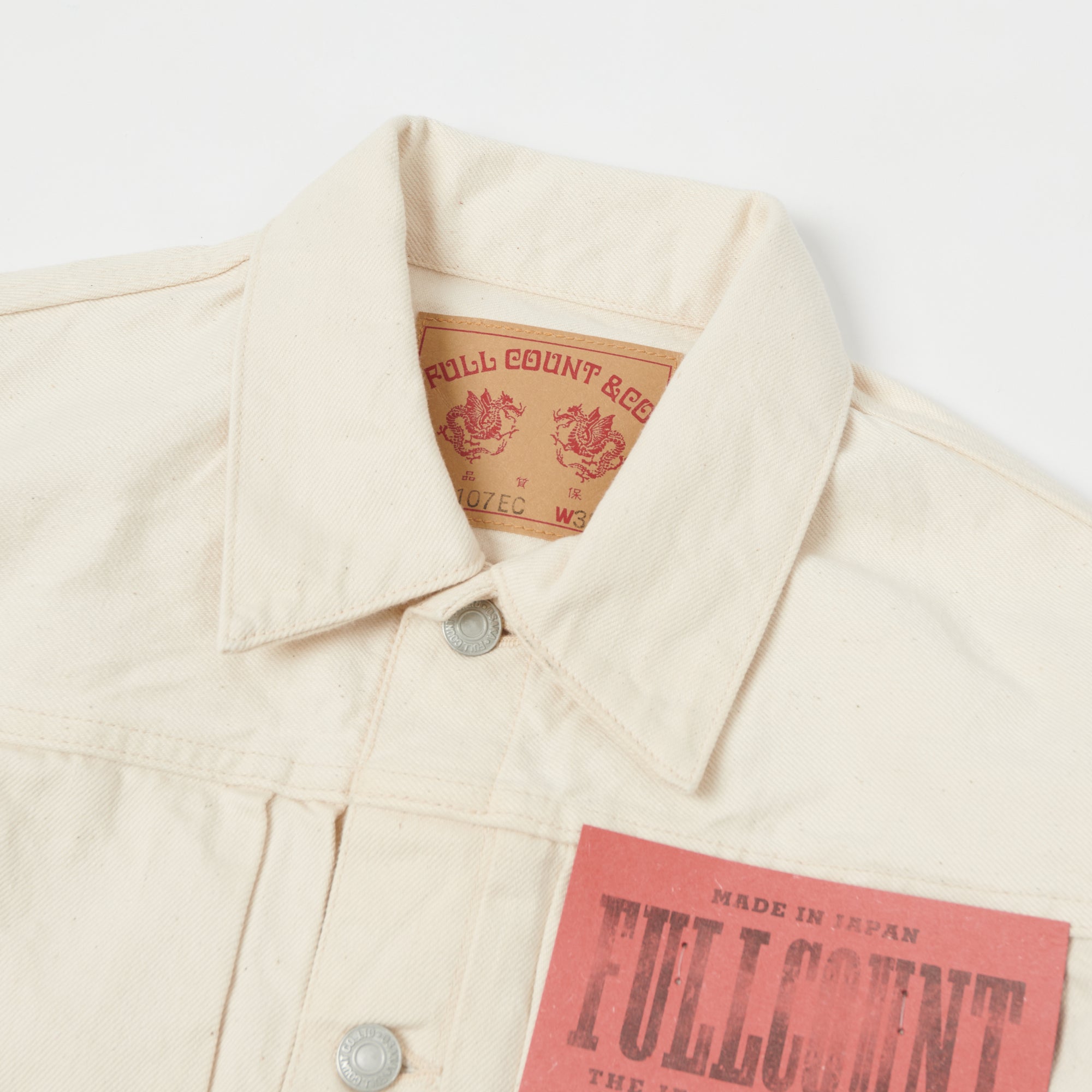 FULLCOUNT 2107 13.75oz Type I Denim Jacket - Ecru One Wash | SON OF A STAG