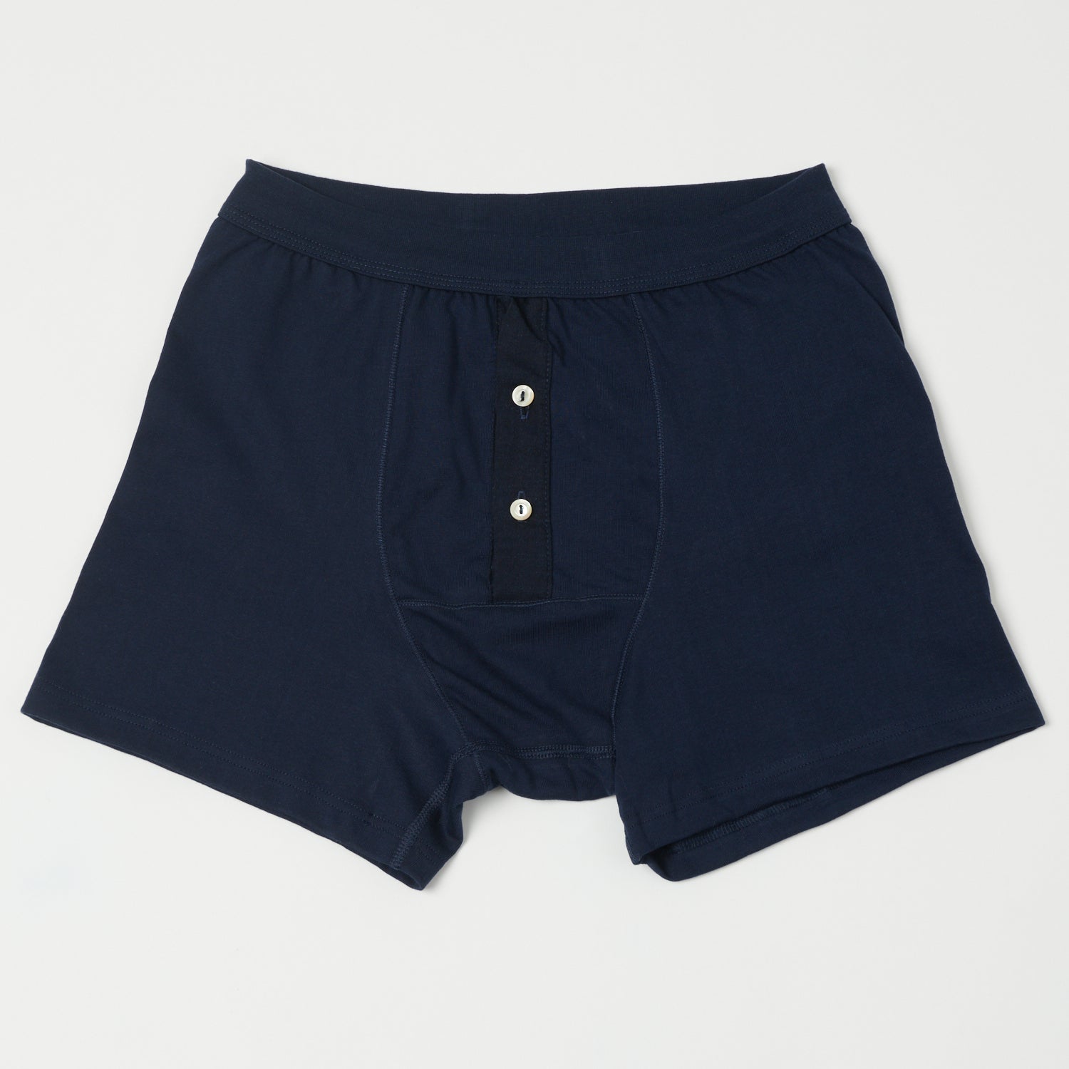 Merz b. Schwanen 255 Button Fly Boxer Brief - Ink Blue | SON OF A STAG