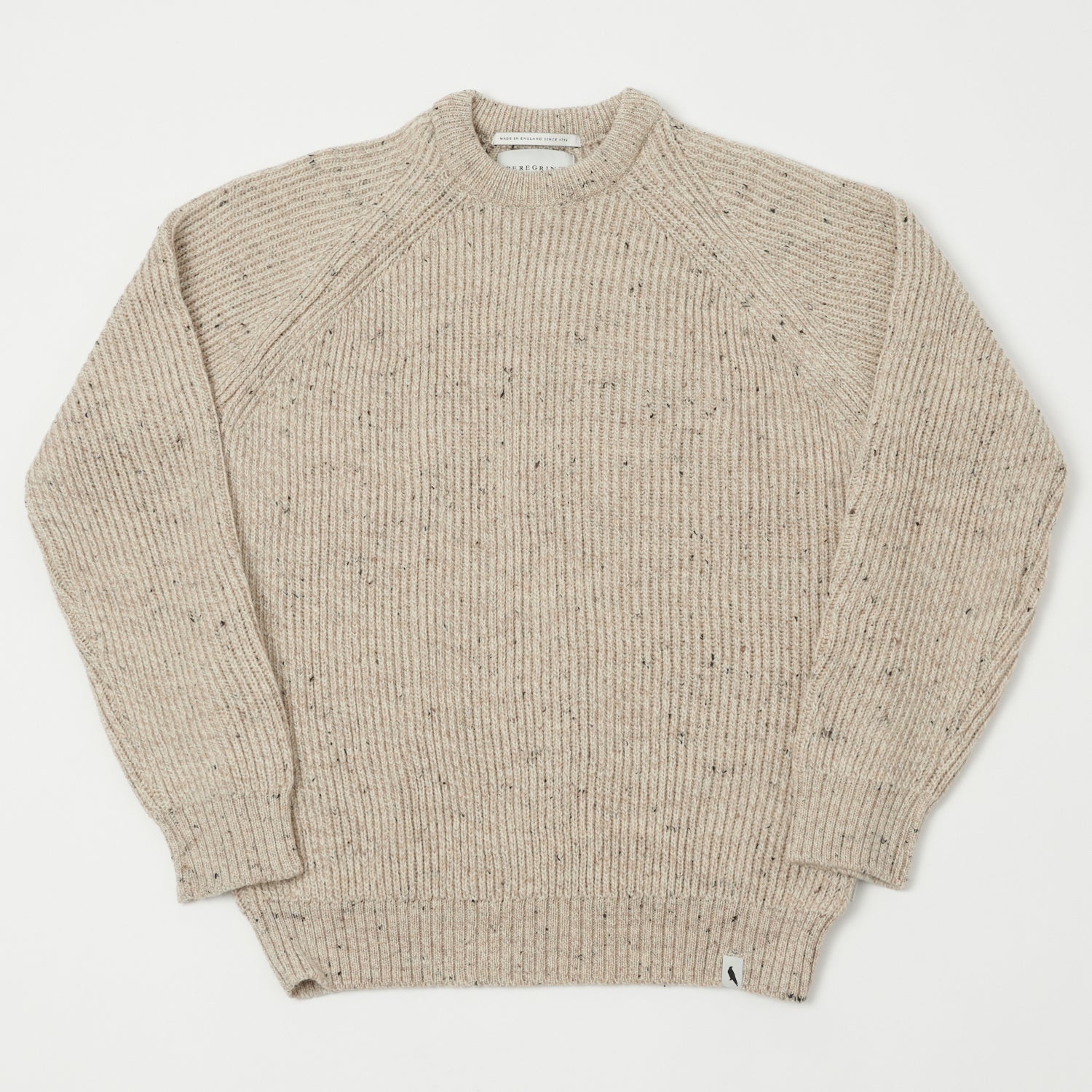 Peregrine Ford Crew Neck Jumper - Oatmeal | SON OF A STAG