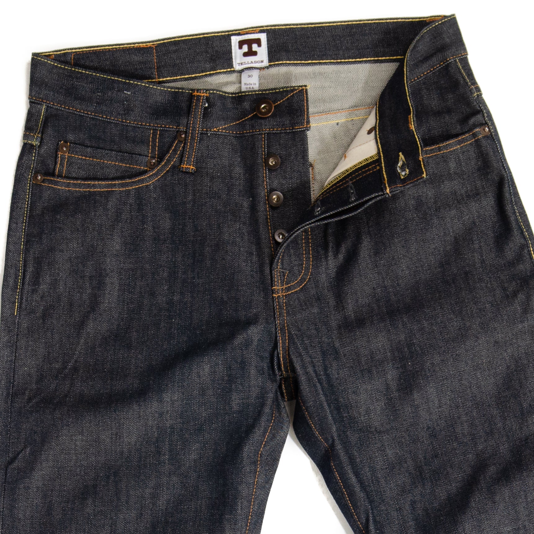 Tellason Elgin 12.5oz Slim Tapered Jean - Cone Mills | SON OF A STAG