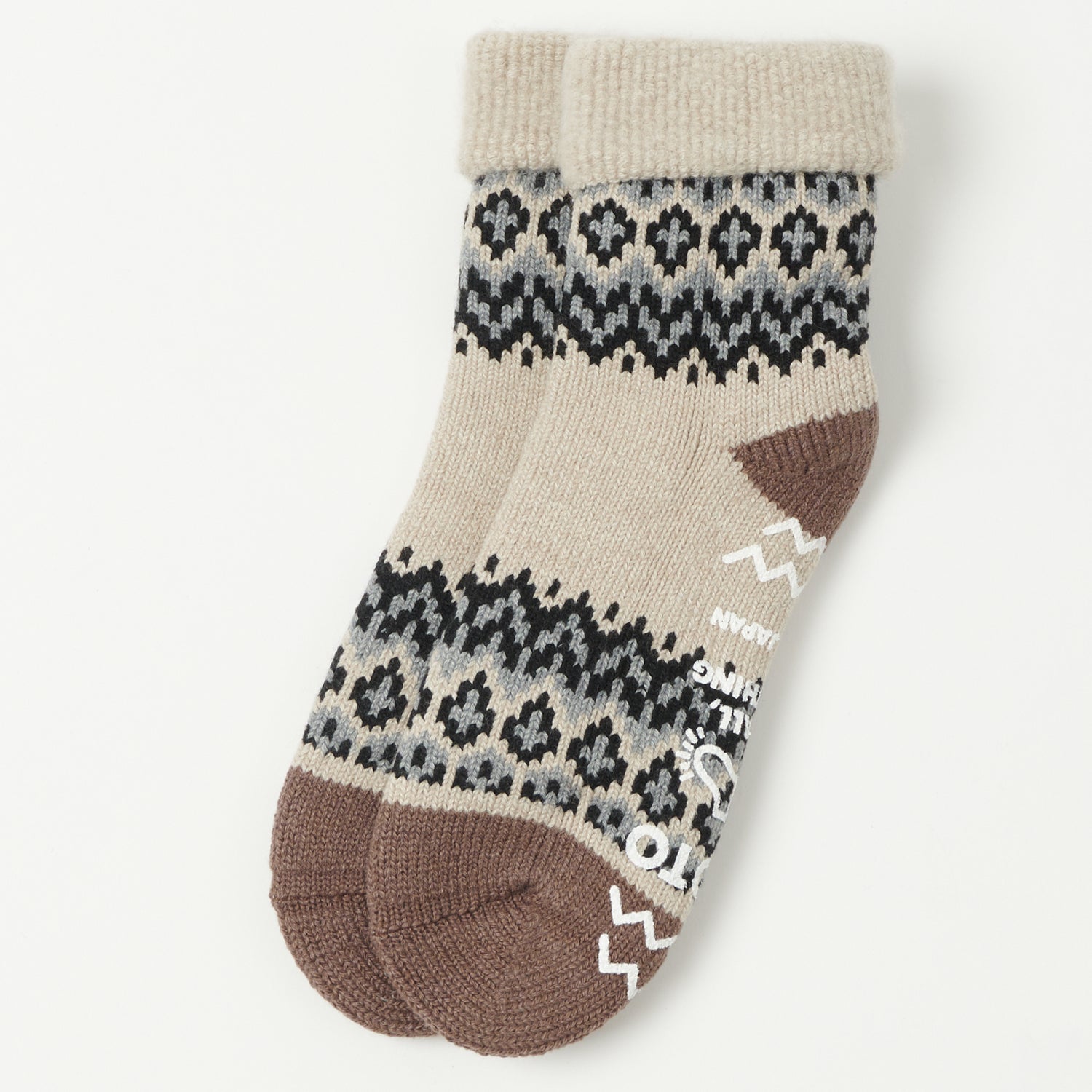 RoToTo Nordic Comfy Room Sock - Ivory | SON OF A STAG