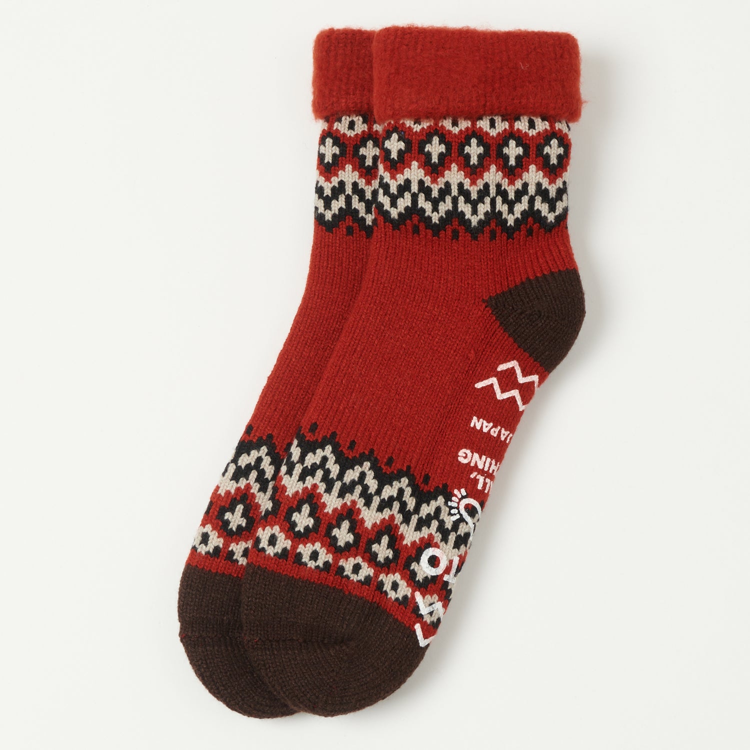 RoToTo Nordic Comfy Room Sock - Red | SON OF A STAG