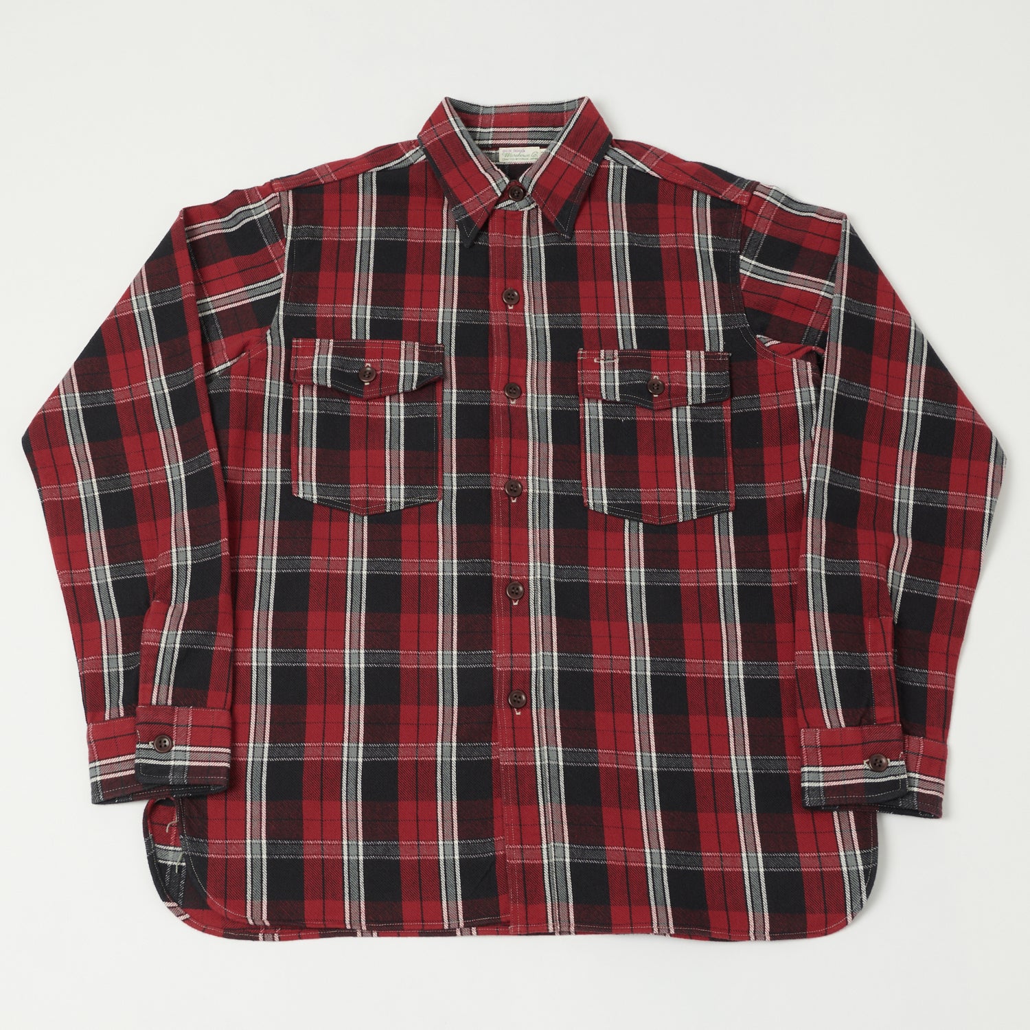 Warehouse & Co 3022 Duck Digger Plaid Flannel Shirt - Dark Red | SON OF ...