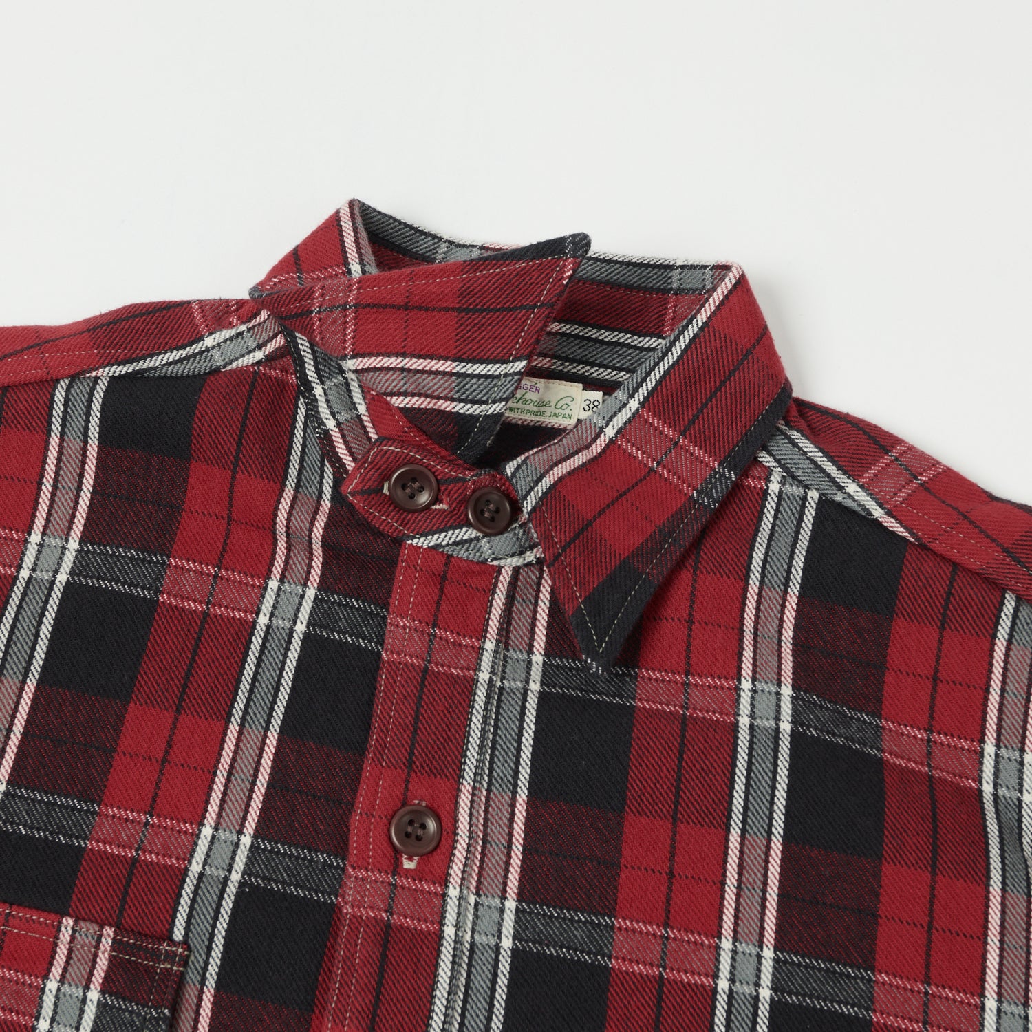Warehouse & Co 3022 Duck Digger Plaid Flannel Shirt - Dark Red | SON OF ...